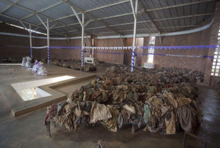 The Nyamata Genocide Memorial, Rwanda, gereja peringatan, genosida Rwanda